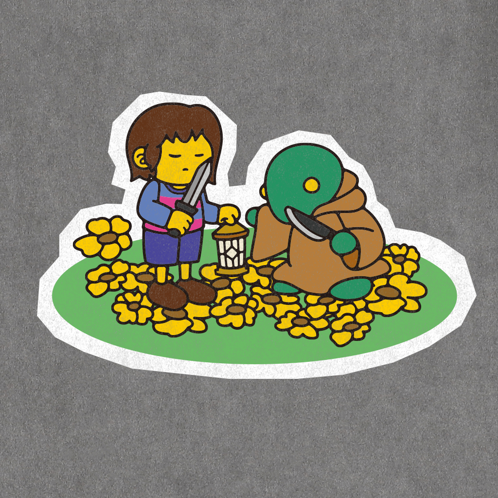 UNDERTALE × SQUARE ENIX - Human and Tonberry Tee - Fangamer Japan