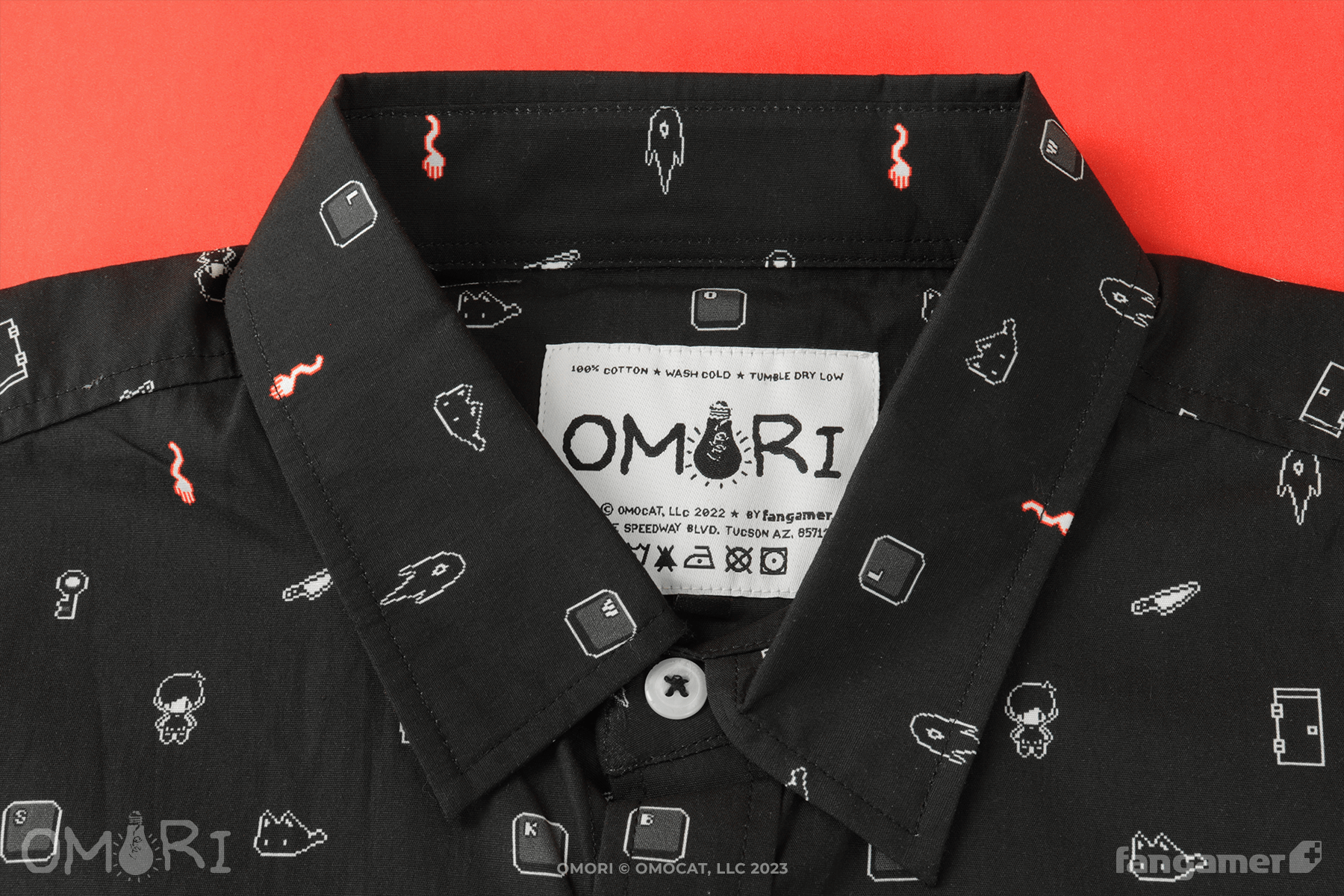 「OMORI」－ ブラックスペース 半袖シャツ - Fangamer Japan
